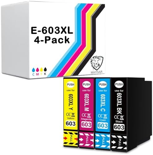 Gureef 603XL Ink Cartridges Multipack Replacement for Epson 603 XL for ...