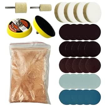 Amazon.com: 34Pcs Glass Polishing Kit, Multifunctional Scratch Remover ...