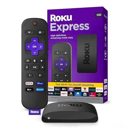 Roku Express | HD Roku Streaming Device with Standard Remote (no TV ...