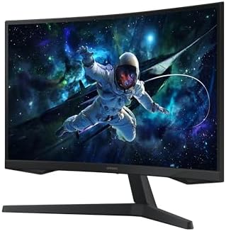 Samsung Odyssey G55C Curved Gaming Monitor, 27 Zoll, Bildschirm mit VA ...