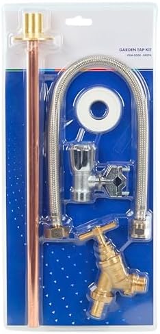 Outside Garden Tap Kit Self Cutting Easy DIY Fitment for Outdoor Bibtap ...