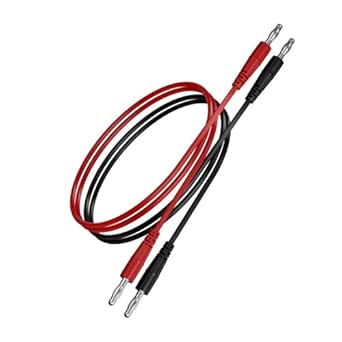 2PCS 100cm Multi-Meter Test Leads Cable with Double Ends 4mm Banana ...