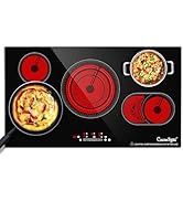 Amazon.com: Cusinesync 30 Inch Electric Cooktop, 4 Burner Built-in ...