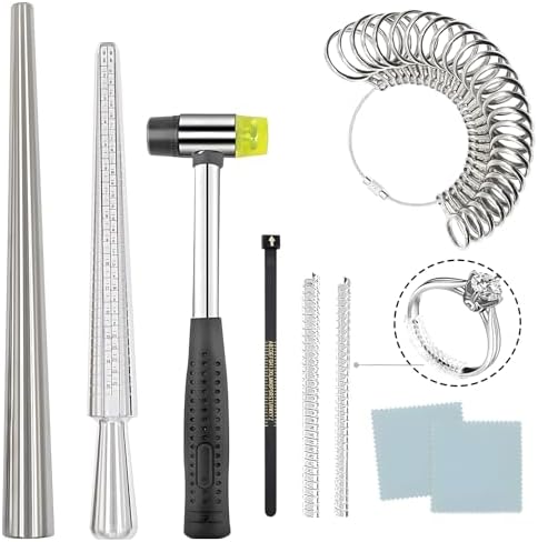 Ring Sizer Mandrel UK Ring Making Tool Kit Ring Shaper Tool Fix Bent ...