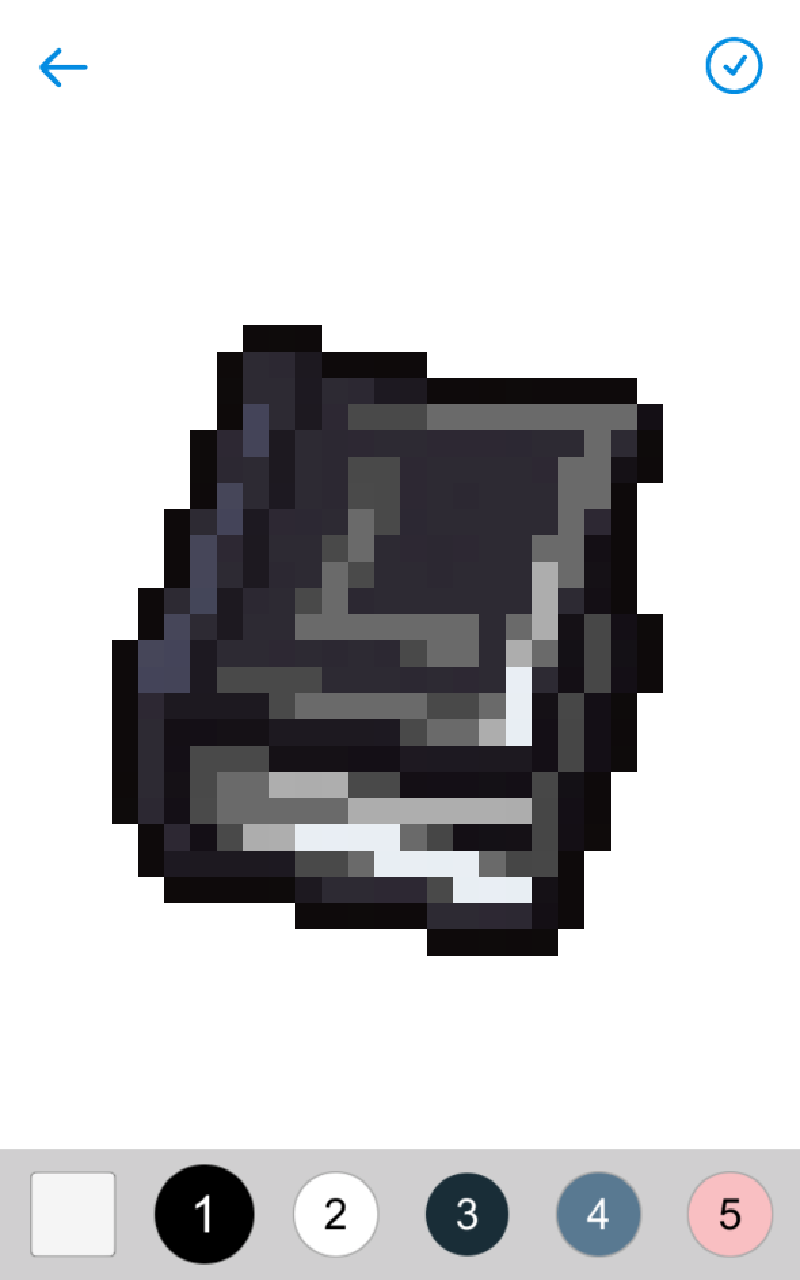 Color By Number: Pixel art adult coloring to recolor 8bit retro drawing ...