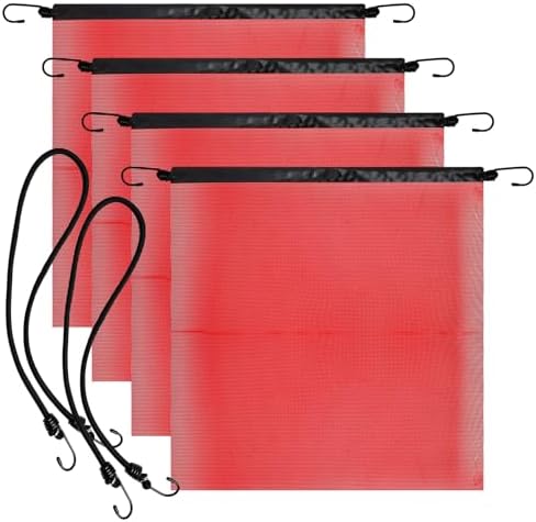 Amazon.com: Lainballow 4 Pack Safety Flags with Wire Loop, 18 x 18 Inch ...