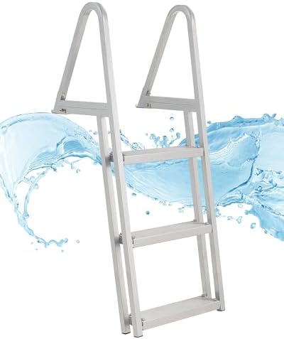 Amazon.com: CO-Z 3 Step Removable Dock Ladder, Pontoon Boat Ladder with ...
