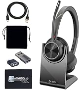 Amazon.com: Poly Voyager 4320 UC Wireless Headset & Charge Stand ...