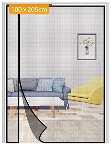 Magnetic Fly Screen for Doors with Hinges Max 100 x 215 cm Adjustable ...