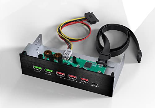 Snapklik.com : EZDIY-FAB Front Panel USB Hub 5.25 Inch