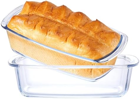Amazon.com: Pyrex 1.5-Quart Clear Basics Glass Loaf Pan (Set of 2 ...