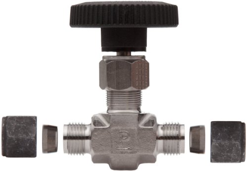 Parker 316 Stainless Steel Inline Process Needle Valve with PTFE Stem ...