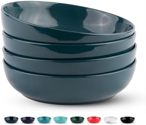 Amazon.com | KooK Porcelain Pasta Bowl Set, For Soups and Salads ...