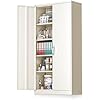 Amazon.com: Atripark Metal Storage Cabinet with Doors, Lockable Steel ...