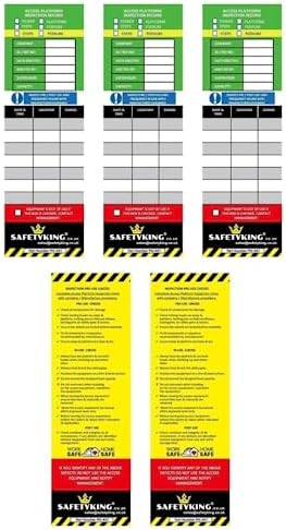 SAFETYKING® 5 Access Platform Inspection Tag Inserts - Access Equipment ...