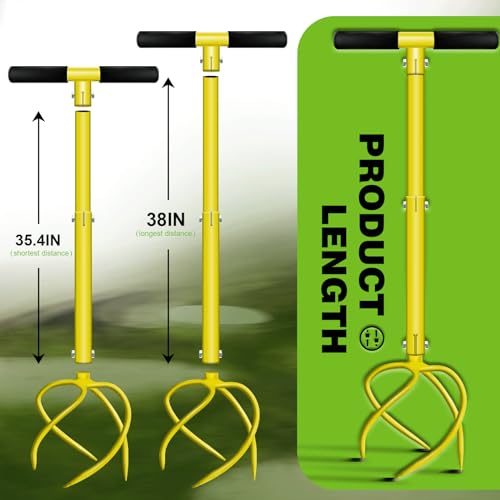 Snapklik.com : Evcitn Manual Twist Tiller, Height Adjustable Hand ...