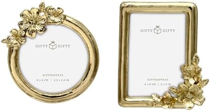 Amazon.com - GIFTY GIFTY Classic Floral Mini Frame Set/Set of 2 / 2x3 ...
