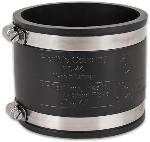 Teichpoint Flexible Gummi Muffe | PVC Elastomer Kupplung | für ...