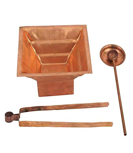 The Himalayan Collections HC Copper Made Havan, Suchi Spoon, Plate and ...