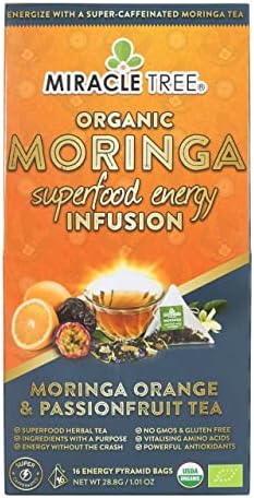 Amazon.com : Miracle Tree Organic Original Moringa Superfood Tea 25 ct ...