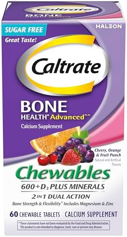 Amazon.com: Caltrate Chewables 600 +D3 Plus Minerals Calcium and ...