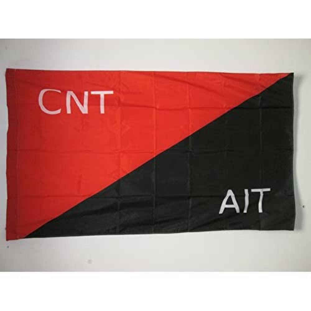 Amazon.com : Milicia confederal in Spain Flag 3' x 5' for a pole - CNT ...