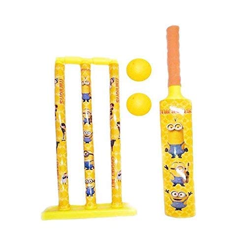 Buy SQUICKLE Junior Plastic Cricket Set with Bat,Balls, Wickets,Bells ...
