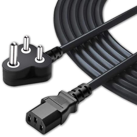 FEDUS 3M Computer Power Cable Cord for Desktops PC and Printers/Monitor ...