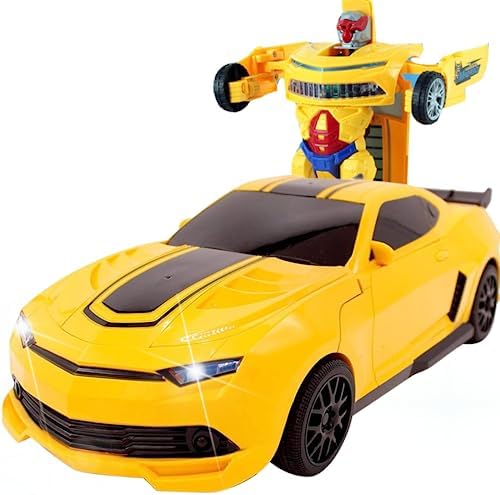 DURAZO® Small Yellow Deformation Robot car, Robot to car Auto ...