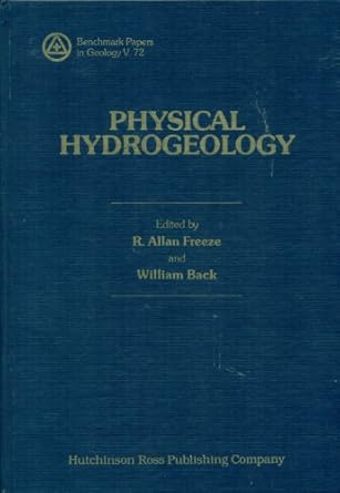 Physical Hydrogeology : Freeze, R. Allan, Back, W.: Amazon.in: Books