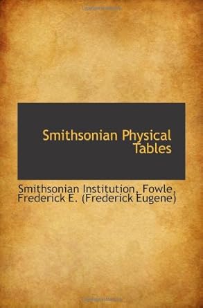 Amazon.co.jp: Smithsonian Physical Tables : Institution, Smithsonian: Foreign Language Books