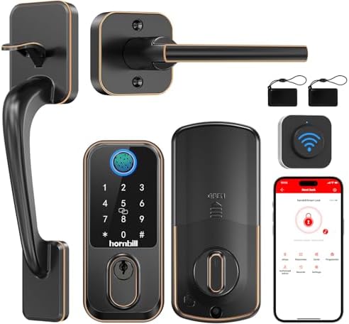 WiFi Smart Locks for Front Door: Hornbill Keyless Entry Door Lock with ...