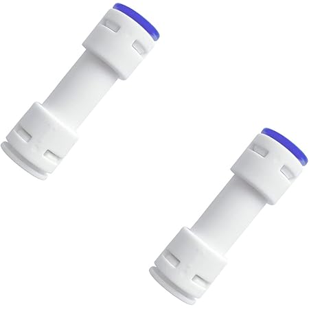 Lemoy 1/4" Tube Push Fit Straight Quick Connect Check Valve for RO ...