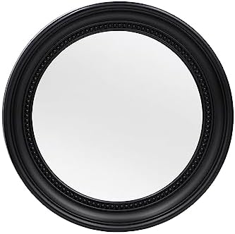 Amazon.com: SeekElegant 12 Inch Round Wall Mirror, Black Round Convex ...