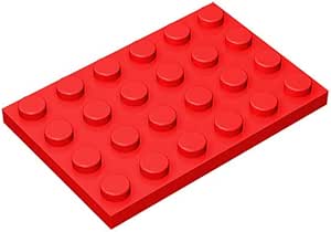 Amazon.com: WEBRICK Classic Building Plate 4x6, 50 Piece Red Bulk ...