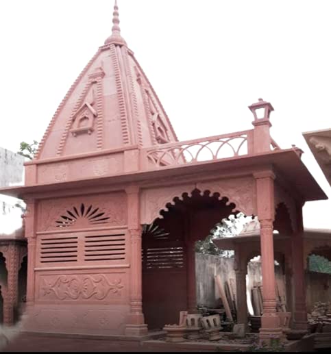 Arun Stone Articles 5 Feet Pink Stone Temple : Amazon.in: Home & Kitchen