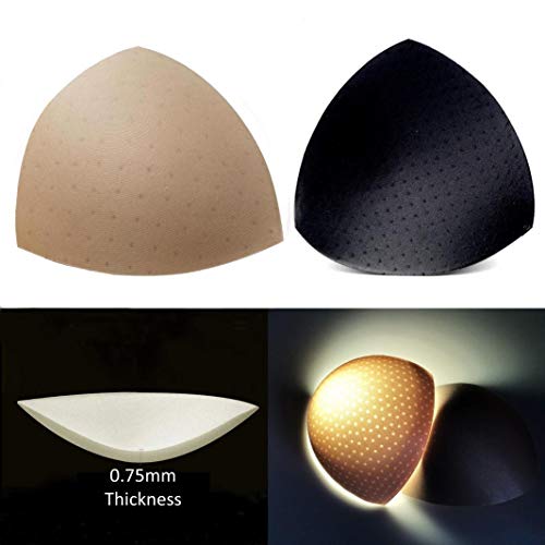 Reusable Foam Bra Inserts Breathable Breast Pads Swimsuit Replacement 3 ...