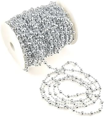 Amazon.com: 66 Ft Christmas Beads Garland Decoration Pearl Strands ...