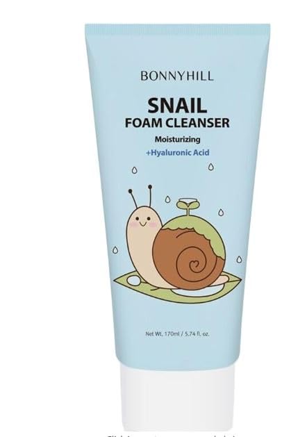 Amazon.com: BONNY HILL Snail Foam Cleanser, Moisturizing with ...