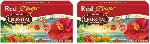 Amazon.com : Celestial Seasonings Herbal Tea, Red Zinger, 20 Count ...