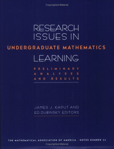 Amazon.com: Research Issues in Undergraduate Mathematics Learning ...