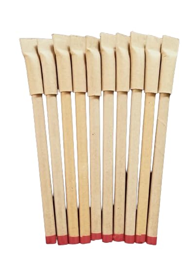 TALE Eco Friendly Recycled Paper Red Pen (Pack Of 10) : Amazon.in ...