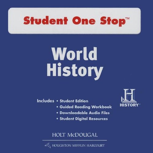 World History: Student One Stop DVD-ROM Survey 2012: HOLT MCDOUGAL ...