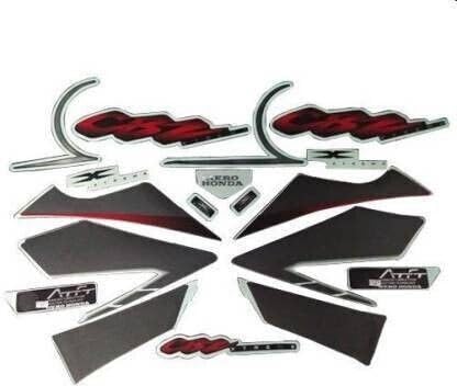 Bike Sticker Compatible with - Hero Honda CBZ RED Bike Sticker cbz/blk ...