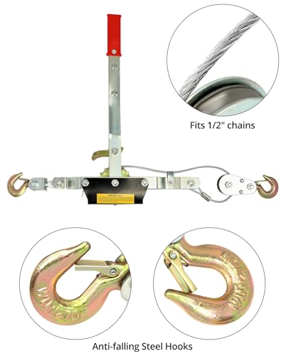 Snapklik.com : 4 Ton Power Puller, Heavy Duty Dual Gear Power Ratchet ...