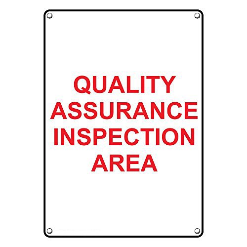 Weatherproof Plastic Vertical Quality Assurance Inspection Area Sign ...