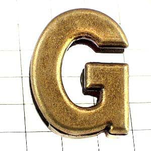 Amazon.co.jp: Alphabet G Antique Brass Color Pin Capital Block Bronze ...