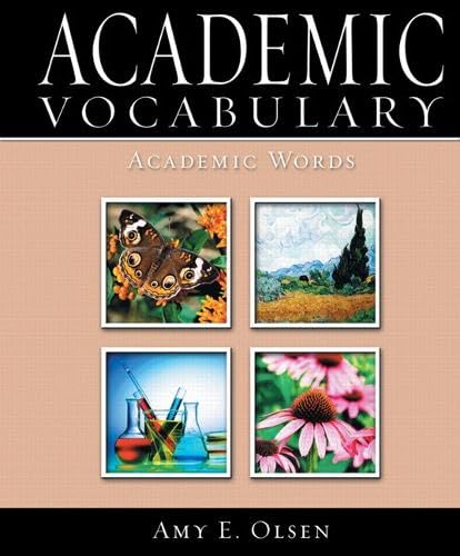 Amazon.com: Academic Vocabulary: Academic Words: 9780131114234: Olsen ...