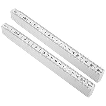 Hapivida 2Pcs Folding Ruler, 2m/6.6ft Foldable ABS Ruler, Lightweight ...