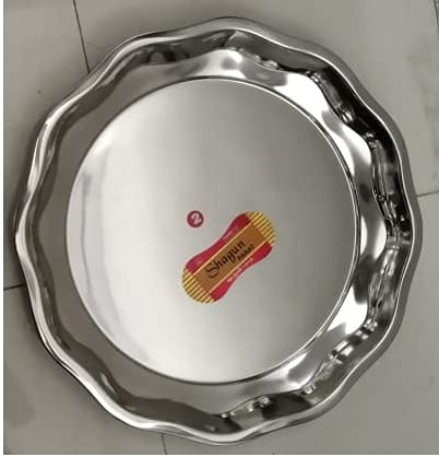 Buy Shivhomeworld Stainless Steel Parat/Traditional Thambalam Plate ...